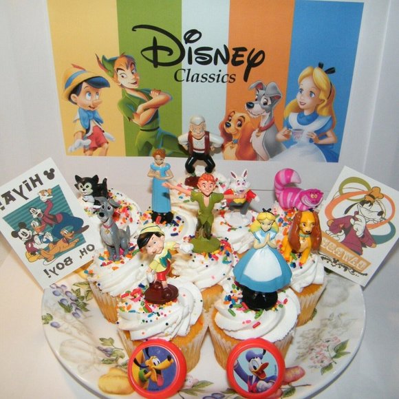 Disney | Party Supplies | Disney Classic Movies Cake Toppers Set Peter ...